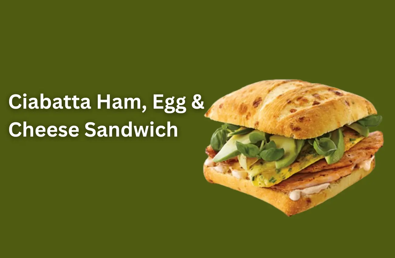 Ciabatta Ham, Egg & Cheese Sandwich - Panera Bread Menu